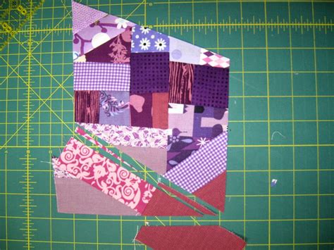 Happy Quilting Crazy Patch Piecing A Tutorial