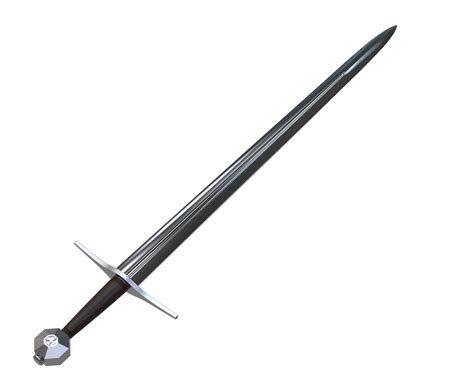 Long Sword Isolated On Background 3d Rendering Illustration 35175468 Png