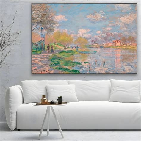 Primavera Lungo La Senna Claude Monet Cupidodesign