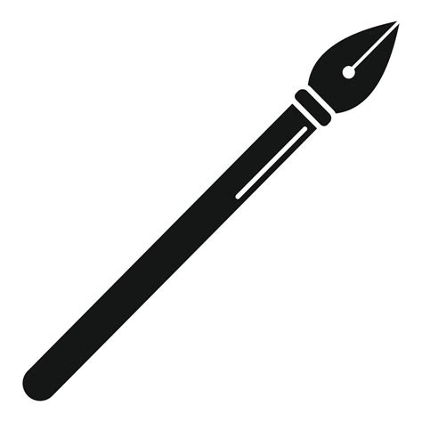 Steel Nib Icon Simple Vector Web Path 14838554 Vector Art At Vecteezy
