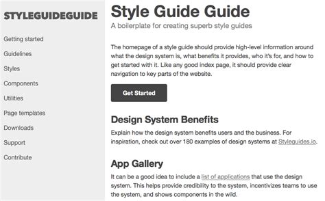 webサイトのスタイルガイドを作成するためのhtmlテンプレート「style guide guide」 techmemo