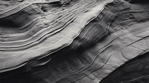 Monochrome Sandstone Textural Patterns Background Black Rock Natural