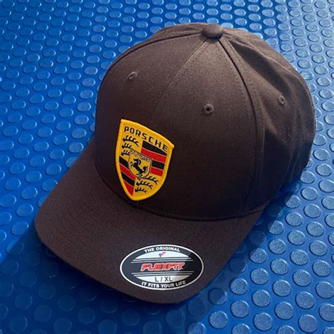 Porsche 356 911 912 Cap With Embroidered Patch 4 Colors Black Brown Grey And Red