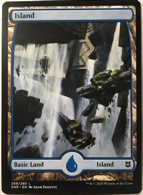 Mtg Island 269 280 Zendikar Rising Land Full Art Near Mint Ebay