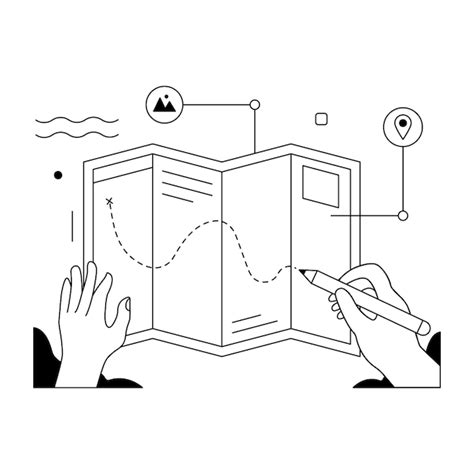 Premium Vector Data Analysis Character Based Line Illustration