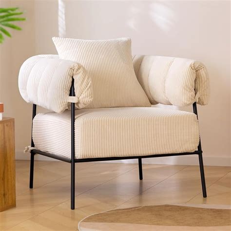 Hollyhome Modern Velvet Accent Chair Upholstered Comfy Reading Chair