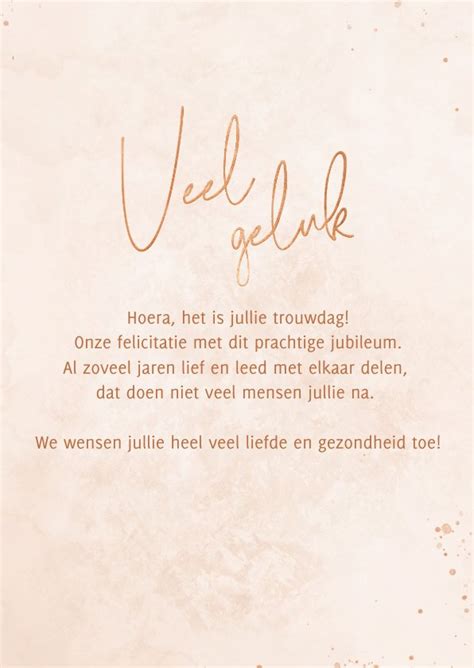 Fotokaart Met Felicitatie Trouwdag Jubileum Kaartje2go