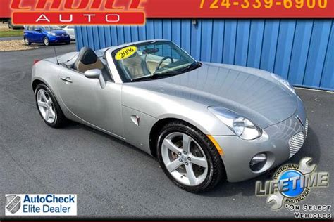 Used 2006 Pontiac Solstice Specs And Features Edmunds