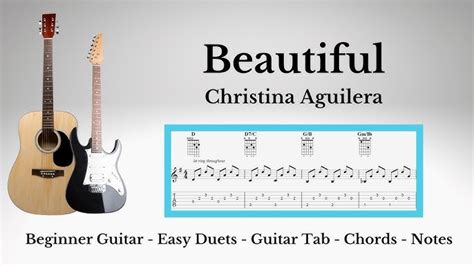 Beautiful Guitar Chords Christina Aguilera