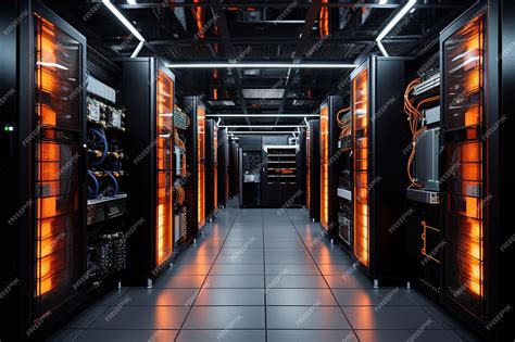 Server Room With Redundant Power Distribution Units Pdus And Backup Generators Premium Ai