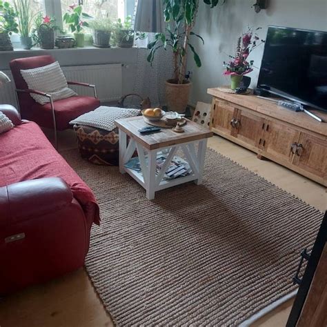 Solid Wood Coffee Table Side Table Root Wood Teak Disc Etsy