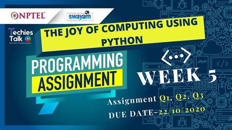Nptel The Joy Of Computing Using Python Week 5 Programming Quiz Assignment Solutions Swayam