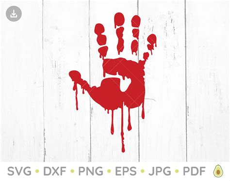 Bloody Handprint Clipart