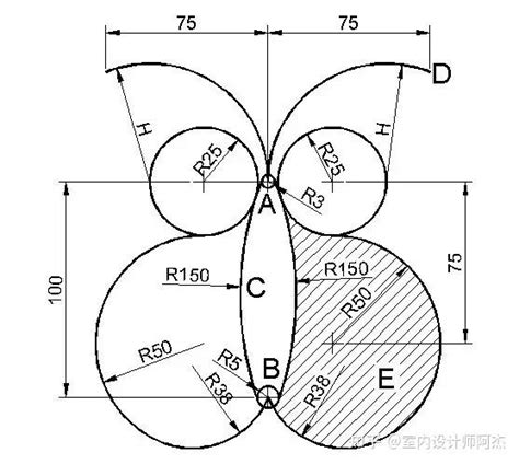30张cad练习图，供cad高手们欣赏，有空可以练习下 知乎