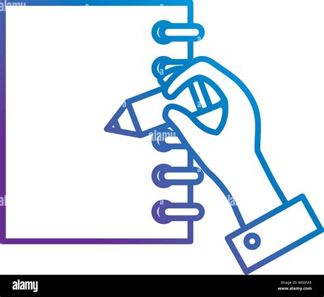 Note Book With Hand Writen Vector Illustration Design Stock Vector Image And Art Alamy