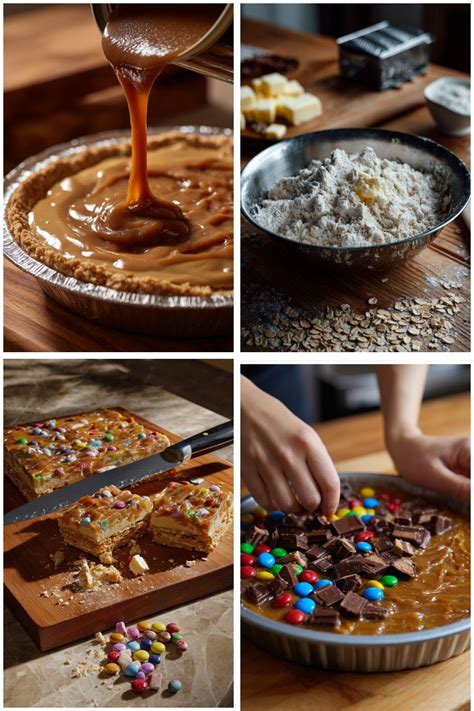 Candy Covered Caramel Bars Recipe Marry Kitchen