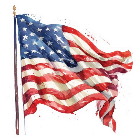 18 Patriotic Usa Flag Clipart Bundle American Flag Illustration