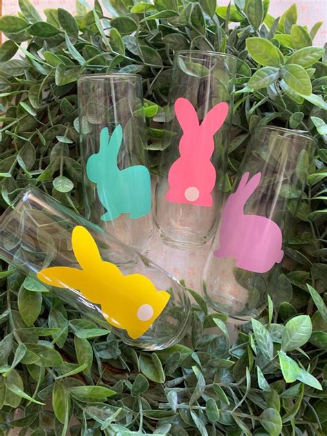 Easter Glasses Easter Dining Bunny Dining Bunny Glasses Hostess T Easter T Bunny