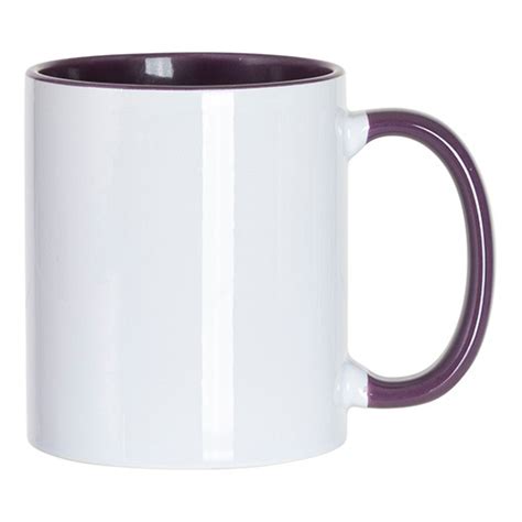 Mug Funny Purple Js Coating For Sublimation With A Cardboard Box Js