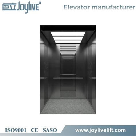 Large Space Fast Speed Commercial Building Passenger Lift Elevator With Luxury Decoration