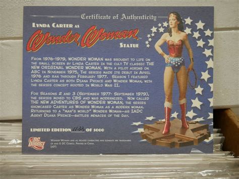 Lynda Carter As Wonder Woman Statue Dc Direct Tim Bruckner 4673943392
