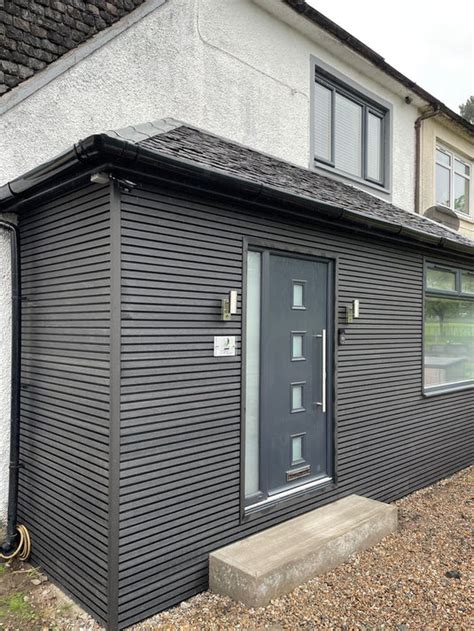 Slatted Stone Grey Composite Cladding Cladding Board 2500 X 200