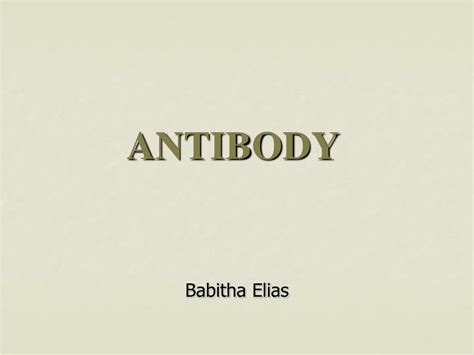 Ppt Antibody Powerpoint Presentation Free Download Id9575696