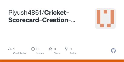 Github Piyush4861cricket Scorecard Creation With Python