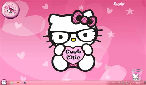 Hello Kitty Nerd Desktop Wallpaper ੈ ‧₊˚ Lace Hello Kitty