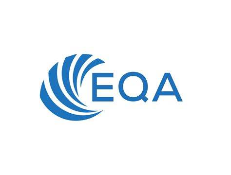 Eqa Letter Logo Design On White Background Eqa Creative Circle Letter