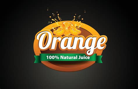 Orange Juice Logo Or Label Vector Template 41856889 Vector Art At Vecteezy