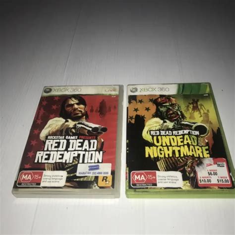 Red Dead Redemption Undead Nightmare Xbox 360 Game Wmanual Pal Ex
