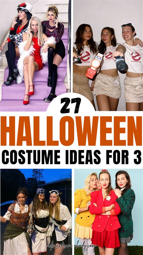 Easy Group Halloween Costume Ideas For Three Best Friends Trio