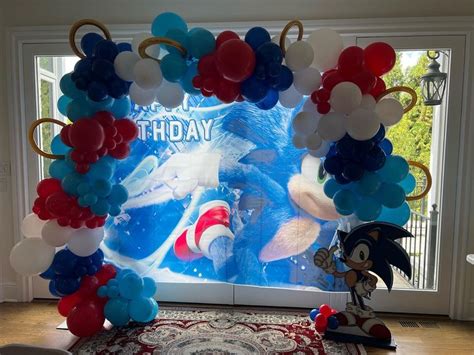 Sonic Balloon Backdrop Balloon Backdrop Balloons Backdrops