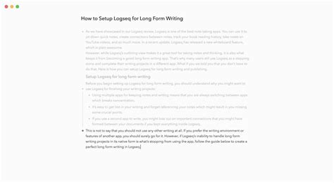 How To Setup Logseq For Long Form Writing Appsntips