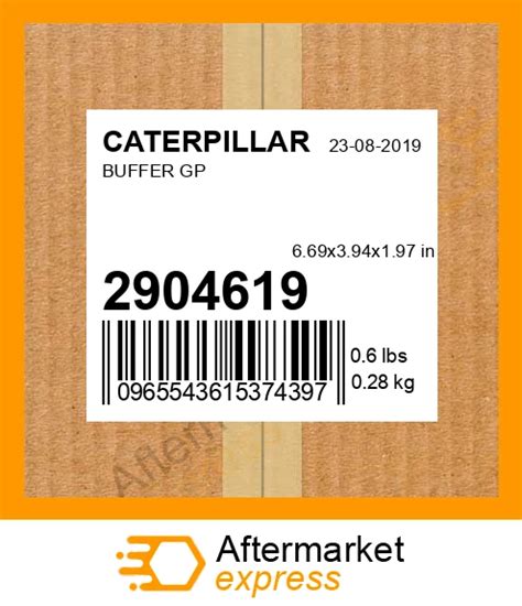 2904619 Buffer Gp Fits Caterpillar Price 42515