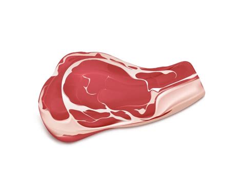 Raw Meat Royalty Free Vector Image VectorStock