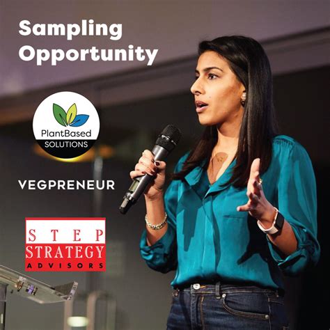 Sampling Opportunity Plant Based Investor Summit Plantbased Solutions