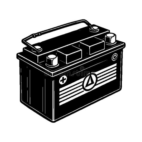 Simple Vector Icon Battery Logo Design Illustration Stock Vector