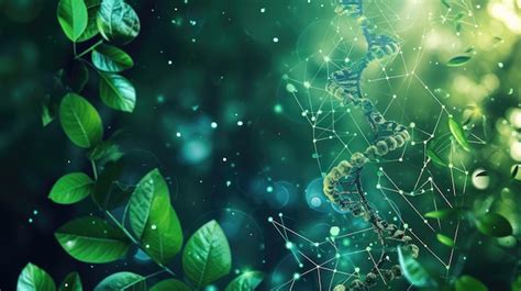 Biological And Scientific Elements Blend In This Educational Background