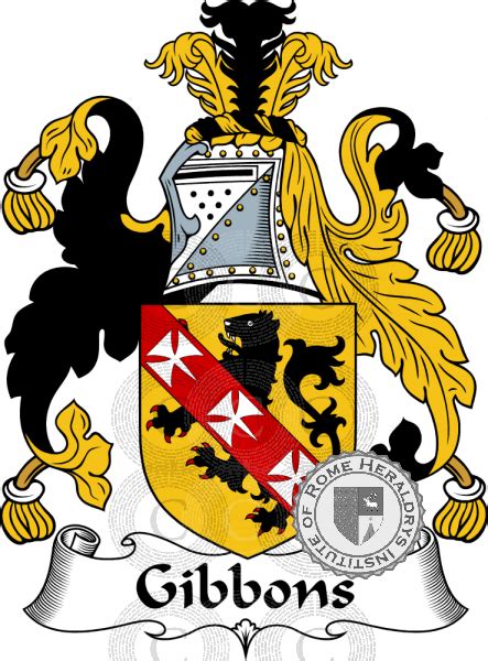 Gibbons Familia Heráldica Genealogía Escudo Gibbons