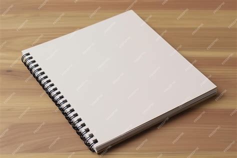Premium Ai Image A Mock Up Of Blank Notebook Ai Generated