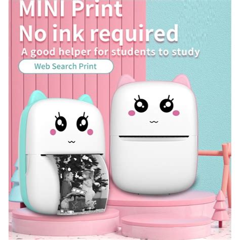 Jual Smartcom Mini Printer Thermal Bluetooth 58mm Cute Cat Cetak