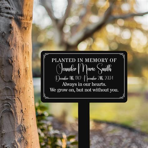 Memorial Plaque Etsy