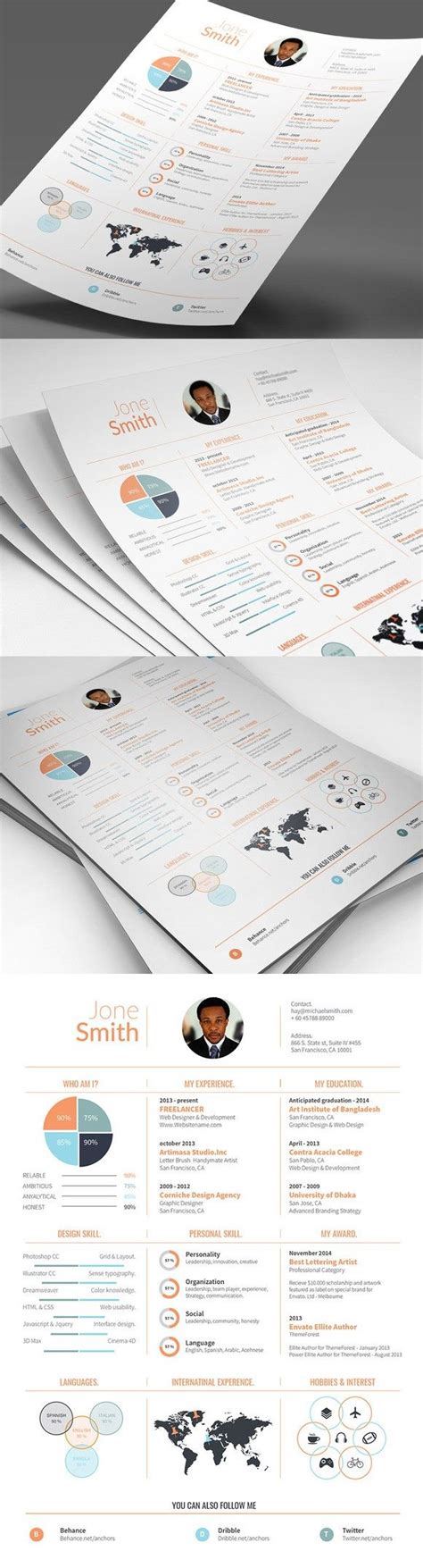 Infographic Resume 02 A Resume Template By Designghar Infographic