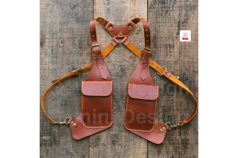 Leather Pattern Holster Bag Pdf File Graphic By Geminidesign · Creative Fabrica