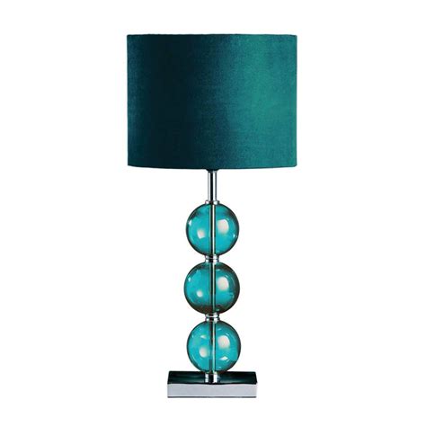 Beautiful Inspire Glass Ball Table Lamp Teal Teal Lamp Glass