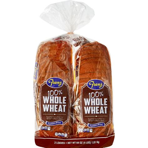 Franz 100 Whole Wheat Bread 32 Oz 2 Ct Costco