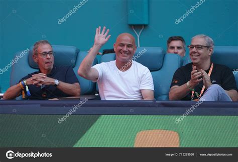 Miami Gardens Florida March 2024 Andre Agassi Attends 2024 Miami — Stock Editorial Photo