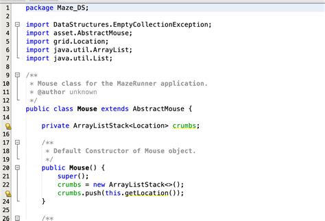 Solved 1 Package Mazeds 2 3 Ş Import Datastructures